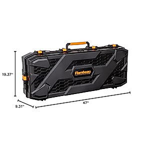 Flambeau Outdoors Formula Bow Case - Features A.B.S. Foamless Bow Security System, Free-Floats Critical Precision Components, Fits 43" Overall Length Bows, Black