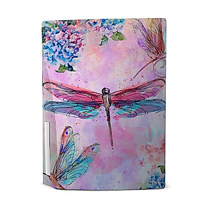 Head Case Designs Officially Licensed Jena DellaGrottaglia Dragonflies Animals Vinyl Faceplate Gaming Skin Decal Compatible With Sony PlayStation 5 PS5 Disc Edition Console & DualSense Controller