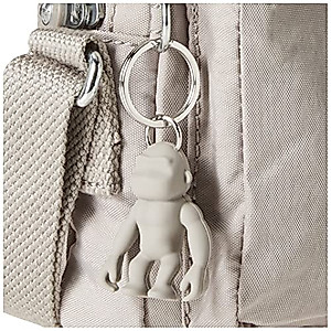 Kipling womens Women's Abanu Crossbody Handbag, Grey Gris, 9.5 L x 6.75 H 3.5 D US