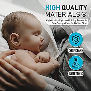 XL DIY Hands Casting Kit for Up to 6 People (Adults and Childrens) | Includes Wood Base | Statue Molding Kit | Hand Mold Keepsake Sculpture Kit for Birthday, Wedding, Anniversary