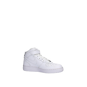 Nike Boys' Air Force 1 Trainers, White (White/White 113), 5 Big Kid