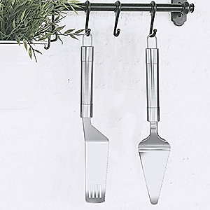 Pie Server Spatula and Cake Cutter Slicer, Stainless Steel Set - Kitchen Essentials for Cutting & Serving Desserts, Brownies, Lasagna