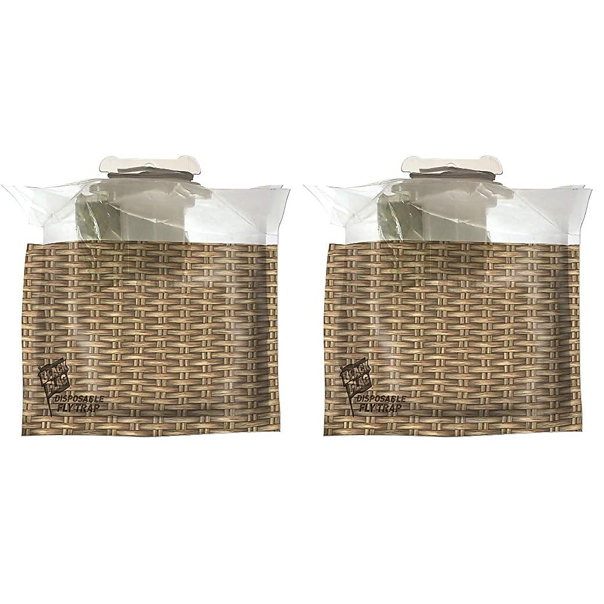 Black Flag Disposable Fly Trap, Attracts All Major Fly Species (Pack of 2)