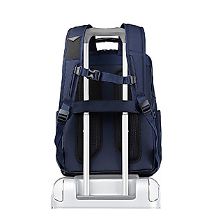 Travelpro Crew Executive Choice 3 Large Backpack Fits Up to 15.6 Laptops and Tablets, USB a and C Ports, Men and Women, Patriot Blue