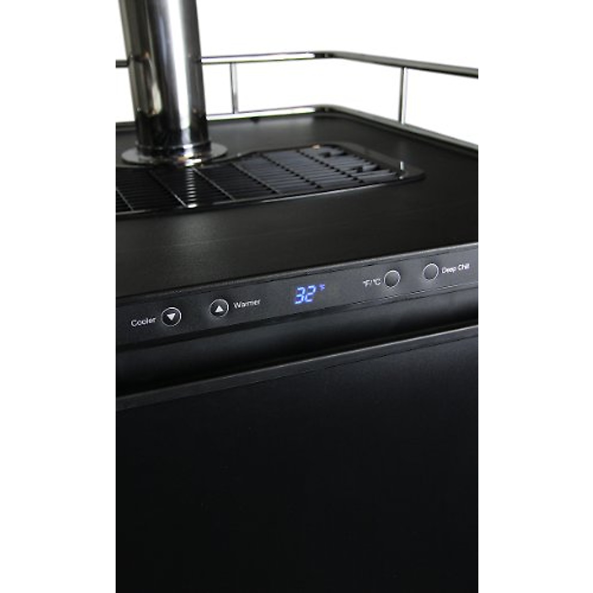 Kegco HBK309B-3 Three Faucet Homebrew Kegerator - Matte Black Cabinet and Door