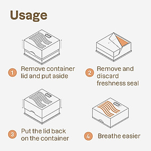 ATTITUDE Air Purifier with Activated Carbon Filter, Plant- and Mineral-Based Ingredients, Traps Pet Odors and Pollutants, Vegan and Cruelty-free, Lavender, 8 Ounces