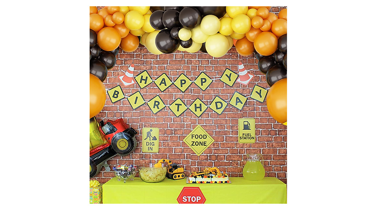 Construction Balloon Arch Kit for Parties & Celebrations