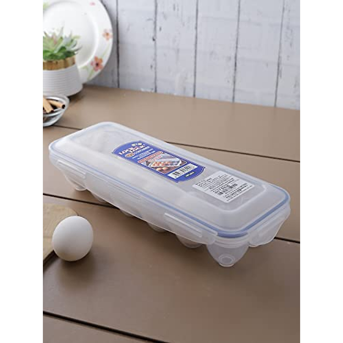 LocknLock Easy Essentials Specialty Dozen Egg Storage Container, 12-Cup