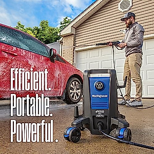 Westinghouse ePX3500 Electric Pressure Washer, 2500 Max PSI 1.76 Max GPM with Anti-Tipping Technology, Onboard Soap Tank, Pro-Style Steel Wand, 5-Nozzle Set, for Cars/Fences/Driveways/Home/Patios