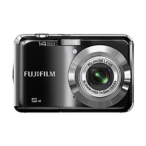 Fujifilm FinePix AX300 14 MP Digital Camera with Fujinon 5x Wide Angle Optical Zoom Lens (Black) (OLD MODEL)
