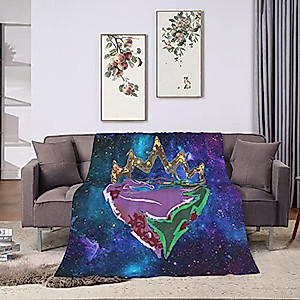 Movie Descendants 3 Blanket Super Soft Flannel Lightweight Plush Cozy Throws Blankets for Living Room Sofa Bedroom All Season 50"x40"