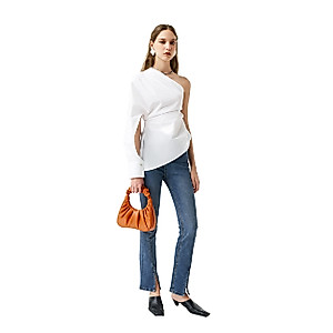 JW PEI Women's Gabbi Ruched Hobo Handbag - Orange