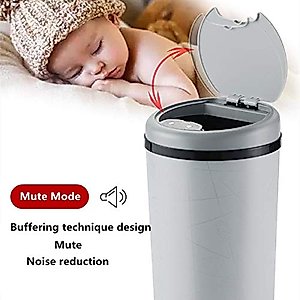 WENLII 11L Intelligent Trash Can Automatic Touchless Induction Motion Sensor Kitchen Wide Opening Sensor Waste Garbage Bin