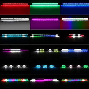 OPPSK LED Stage Wash Light Bar - 100W 288LEDs RGBW DJ Light Bar with Chasing Function Pixel Mapping Strobe Lighting Effects Uplights for Events Concert Music Live Show Wedding Party Stage Lighting