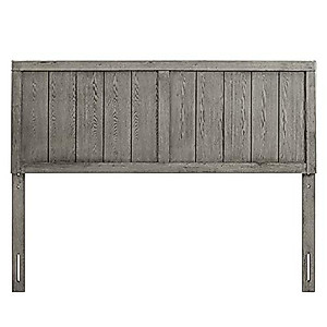 Modway Robbie Wood Full Headboard in Gray