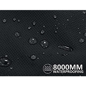 Little Donkey Andy Men's Waterproof Softshell Jacket with Detachable Sleeves and Hood, Fleece Mountain Ski Snow Rain Coat Black Size XL