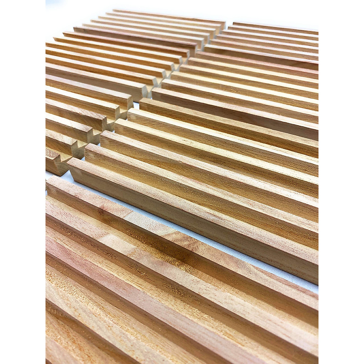 Matty's Toy Stop Deluxe Solid Wood Domino Trays (4 Count) Game Bundle - 2 Pack (8 Trays Total)