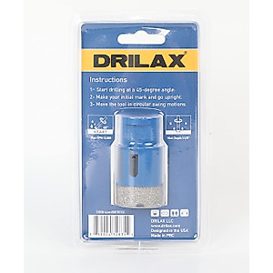 Diamond Hole Saw for Angle Grinders Masonry Concrete Granite Quartz Porcelain Ceramic Tile Hole Saw Brick 5/8"-11 Threaded Connection Heavy Duty Diamond Core Hole Saw Dry (1-1/4 inch)