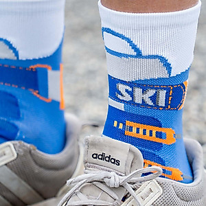 ChalkTalkSPORTS Skiing Woven Mid-Calf Socks | Everyday Casual Ski Socks | Ski Boot Adult