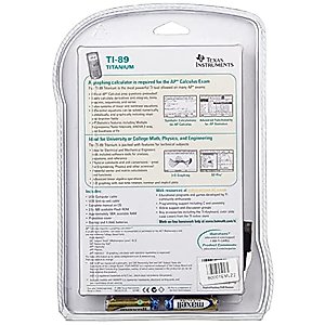 Texas Instruments TI-89 Titanium Graphing Calculator (packaging may differ) (Renewed)