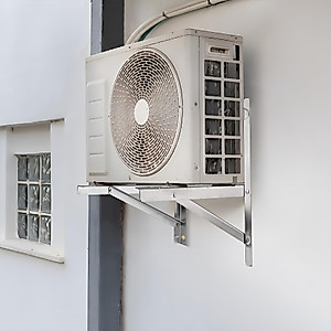 Mounting Bracket for 9000-30000BTU Condenser Ductless Mini Split Air Conditioner Heat Pump Systems, Support Condenser up to 450 lbs, Rust Free Stainless Steel