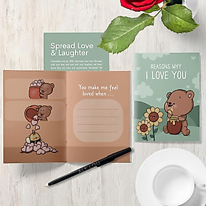 Mothers day gift, Anniversary Birthday Gift for Girlfriend Boyfriend, Husband Wife, Personalized Gift for Him Her, Reasons Why I Love You, Illustrated Fill-in-The-Blank