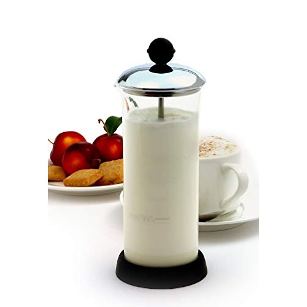 Norpro Glass Froth Master, 2 cups, Black