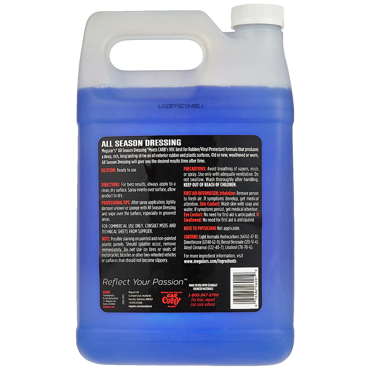 Meguiar's D16001 All Season Dressing - 1 Gallon