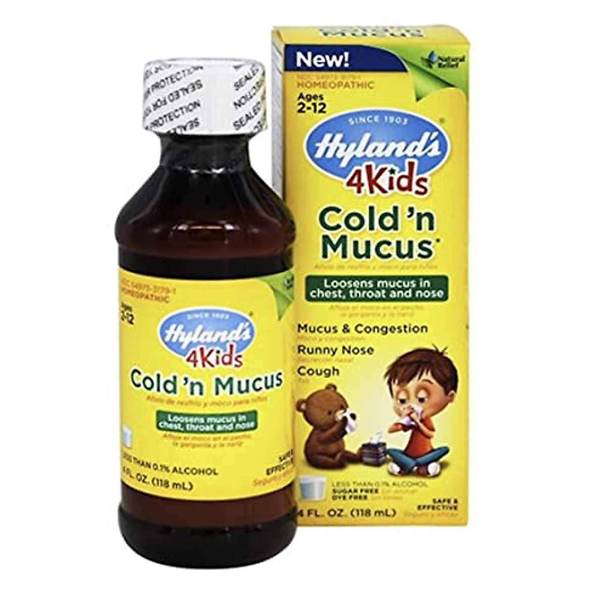 Hylands Homepathic Cold 'n Mucus - 4 Kids - 4 fl oz