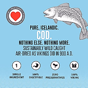 Icelandic+ Plus Cod Fish Chips Dog Treat 2.5-oz Bag