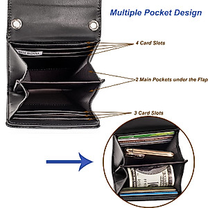 IRUGLE Small Leather Crossbody Cell Phone Purse for Women, Mini Shoulder Bag with Long Strap Card Holder, Ladies Clutch Wallet Handbag Pouch for iPhone 13 Pro Max Samsung Galaxy S22 Ultra (Black)