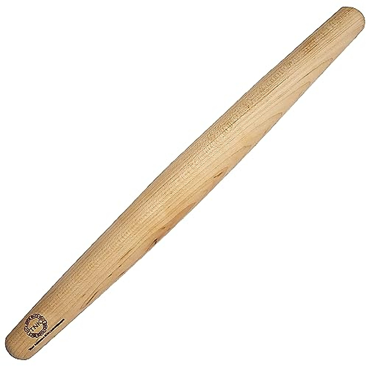 Sugar Maple French Style Rolling Pin: Tapered Solid Wood Design. Hand Crafted in the USA. By Top Notch Kitchenware!