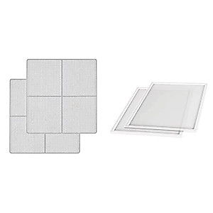 COSORI Food Dehydrator Machine Mesh Screens, 2Pack, White & Food Dehydrator Machine Fruit Roll Sheets, BPA-Free Plastic Tray Liners, 2 Pack, White