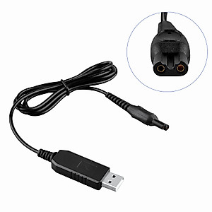 CJP-Geek 15V USB Power Charger Cord Replacement for Shaver 6900 Series 6000 S6810 82