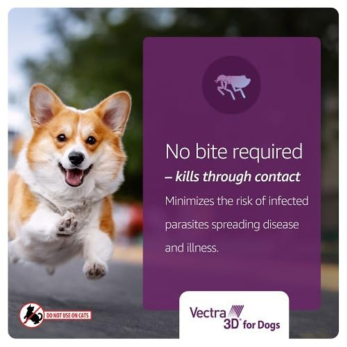 Ceva Vectra 3D for Dogs Flea, Tick & Mosquito Treatment & Prevention for Extra Small Dogs (5-10 lbs), 6 month supply