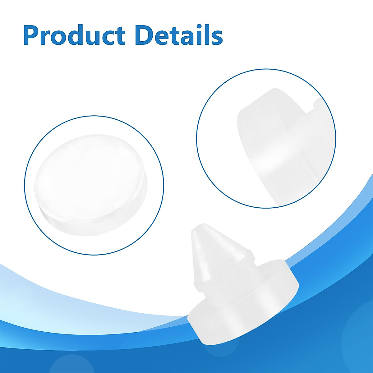 QUICTO 8 Pcs Brake Pedal Stop Pad, Rubber Brake Stop, Automotive Clutch Pedal Stop, Compatible with 90541-06036 46505-SA5-000 (Black and White)