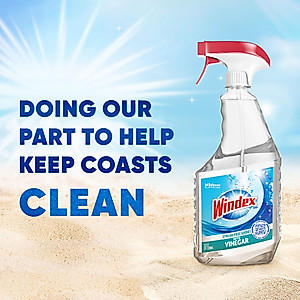 Windex with Vinegar Glass Cleaner, Spray Bottle, 23 fl oz