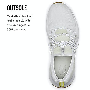 Sorel Women's Kinetic Impact Lace Shoe - White, Gum 16 - Size 8