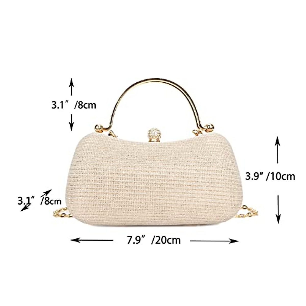 Eribby Women Clutch Evening Bag Purse for Wedding Party Prom and Cocktail Party