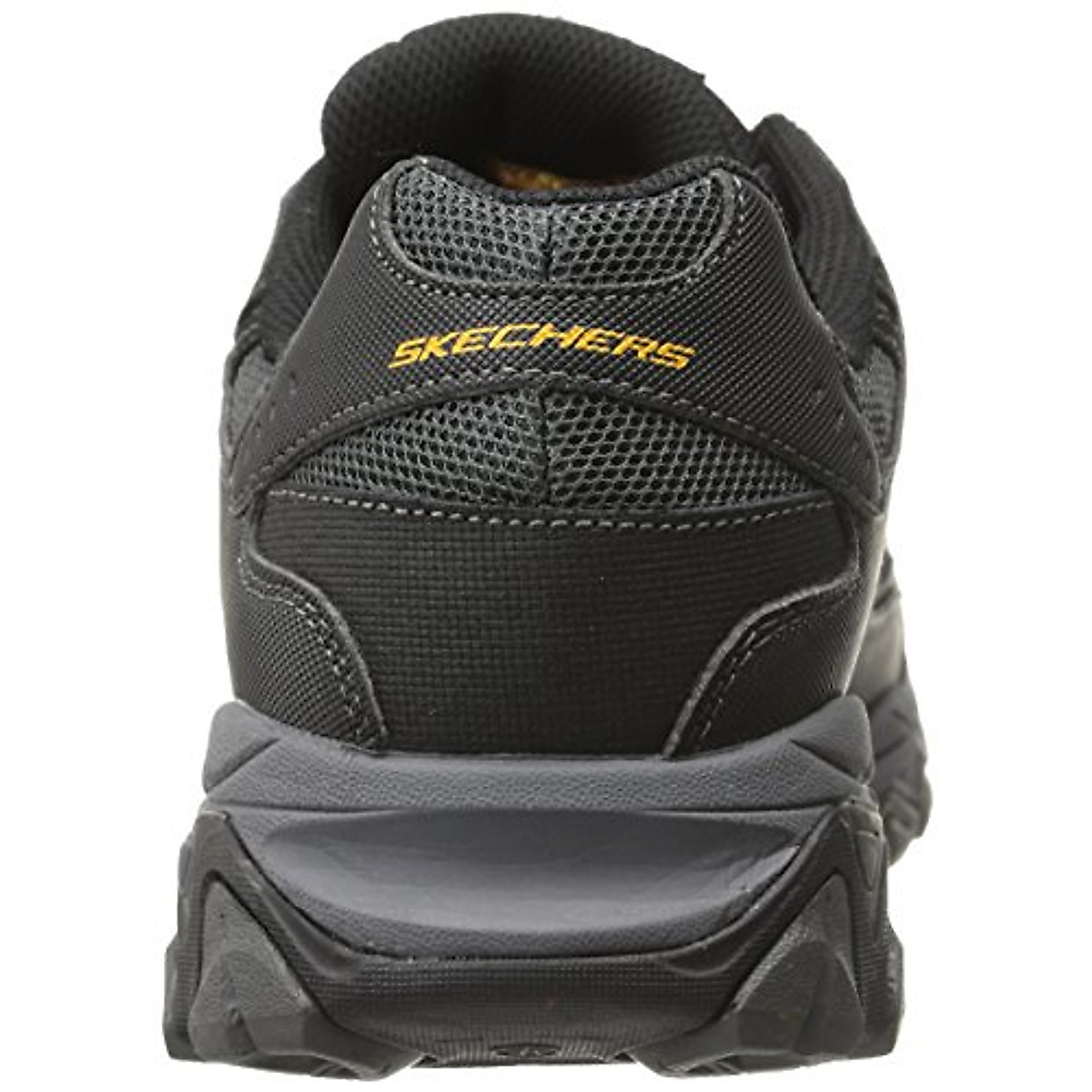 Skechers Men's Cankton Steel Toe, Black/Charcoal, 12