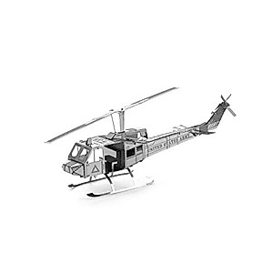 Metal Earth Huey UH-1 Helicopter 3D Metal Model Kit Fascinations