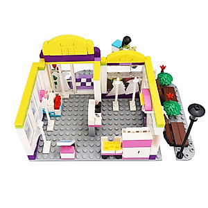 BRICK STORY Girls Friends Fashion Clothing Store Building Sets 263 PCS Shop House Building Kit Creative Shopping Role Play Building Toys Christmas Birthday Gift for Kids Aged 6-12