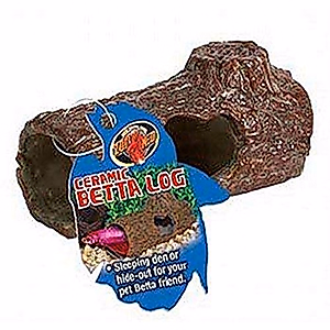 Zoo Med Laboratories AZMFA50 Sinking Ceramic Betta Log 4.25 inche