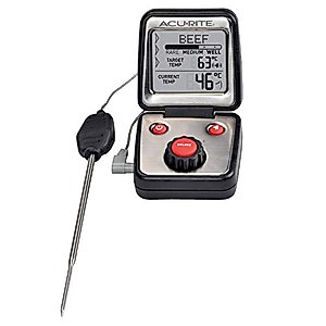 AcuRite 00277 Digital Cook Thermometer,Black