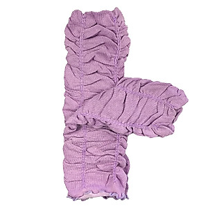 Bowbear Little Girls 3 Pair Gathered Ruffles Leg Warmers, Lilac, Ballet Pink, Sky Blue