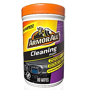Armor All Car Cleaning Wipes, Wipes for Car Interior and Car Exterior, 90 Wipes Each