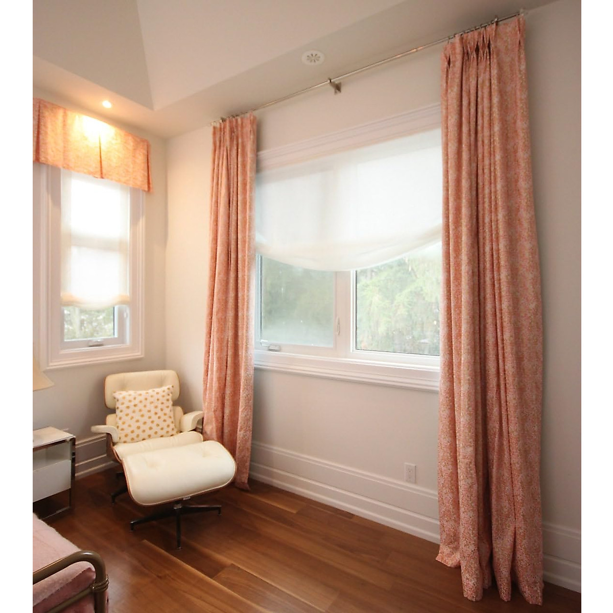 Cordless Roman Shades, Utopia (100% sheer linen), Sheer Linen Roman Shades, Custom Made Window treatments