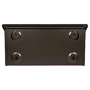Architectural Mailboxes Wayland Galvanized Steel Wall Mount Mailbox, 2689RZ, Rubbed Bronze, Small Capacity