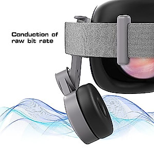 Headphone Compatible Meta Quest 2, Oculus Quest 2 Accessories, Adjustable Replacement Wireless Original Sound Earphones for Quest 2 (White Headphones)