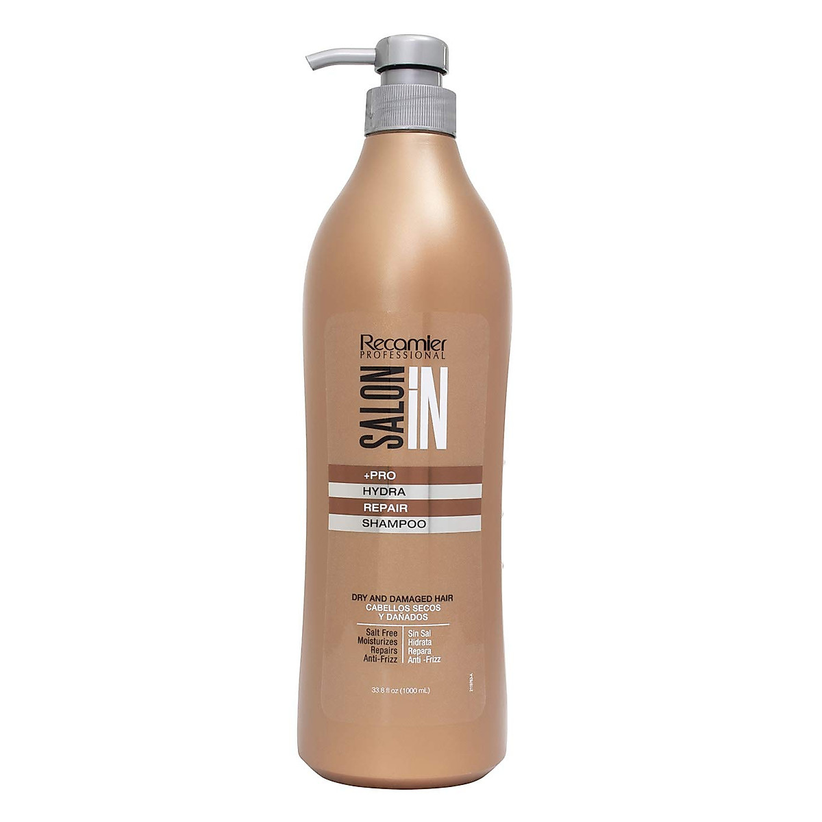 Recamier Saloon In Hydra Repair Shampoo & Conditioner Set Dry And Damaged Hair | SalonIn Cabello Secos Y Dañados Hidrata Nutre Y Repara Instantáneamente Kit 33.8Oz-1000ml